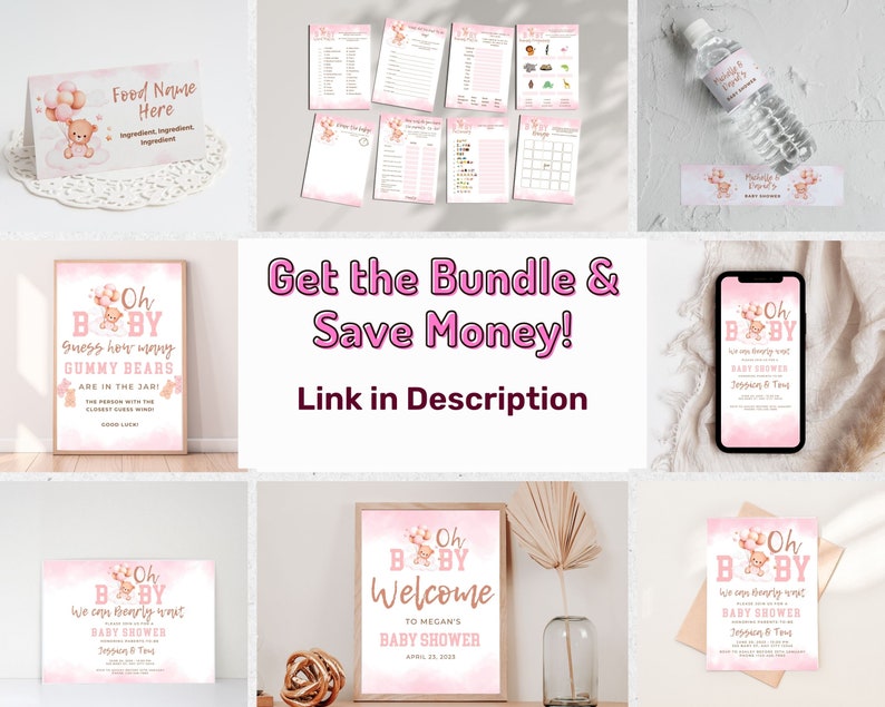 Baby Word Scramble Baby Shower Game + Answer Key Templates - Editable ...