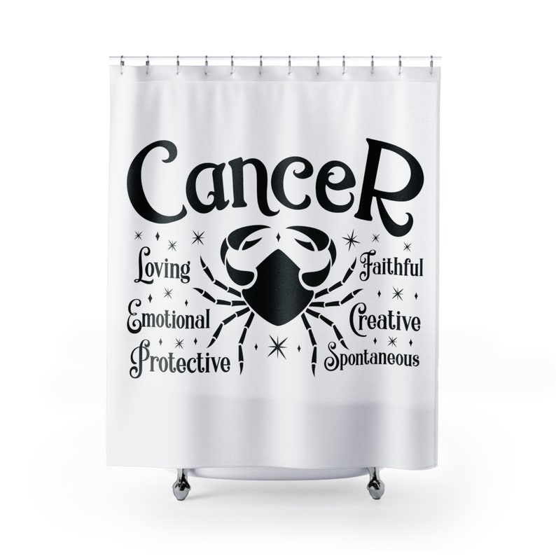 Cancer Zodiac Shower Curtain - Etsy
