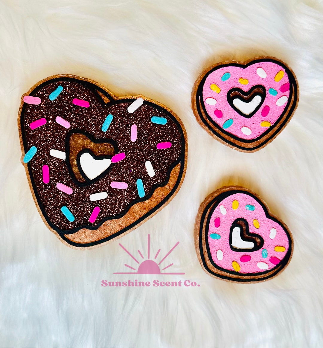 Heart Donut Freshie , Heart Donut Freshy , Valentines Freshie, Air ...