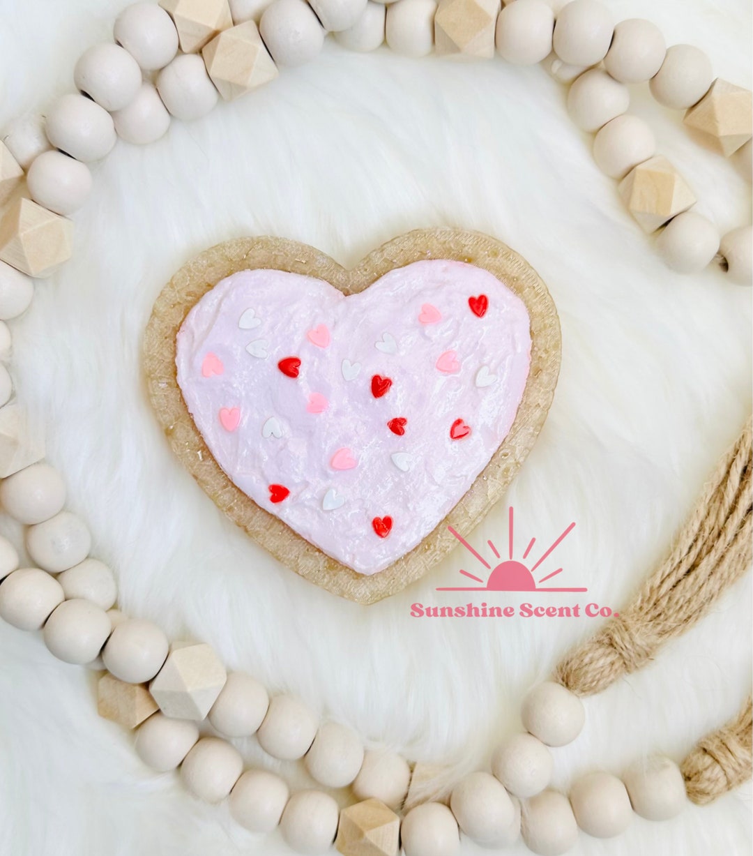 Sugar Cookie Heart Freshie , Sugar Cookie Heart Freshy , Valentines Day ...
