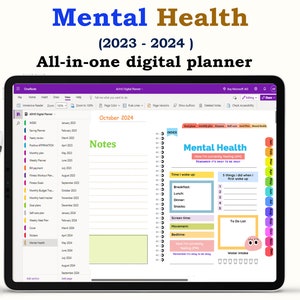 Onenote Digital Planner 2023-2024 – Stickers, Templates (digital ...