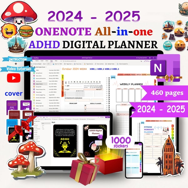 Onenote Digital Planner - Etsy