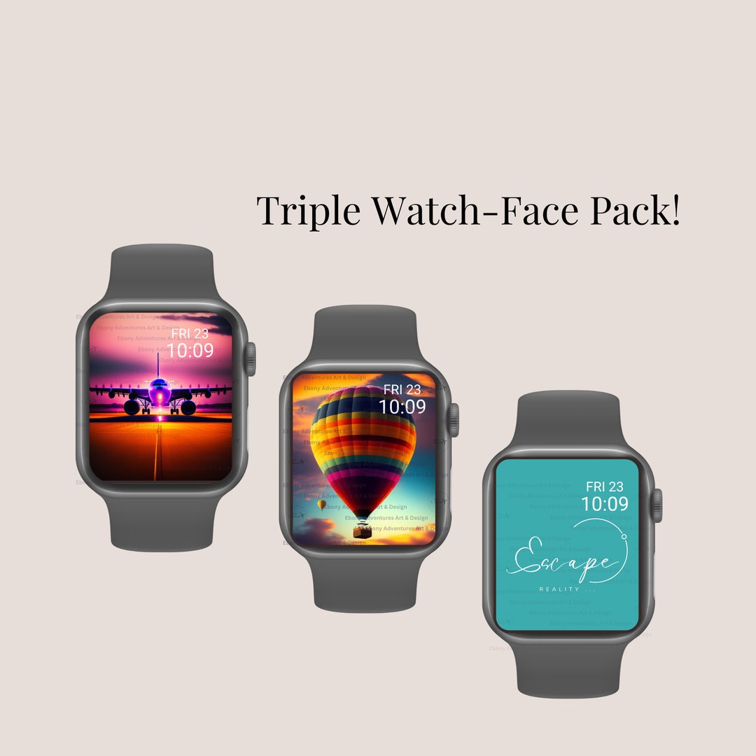 Travel Adventure Trio| Three Apple Watch Faces| Smartwatch Wallpaper ...
