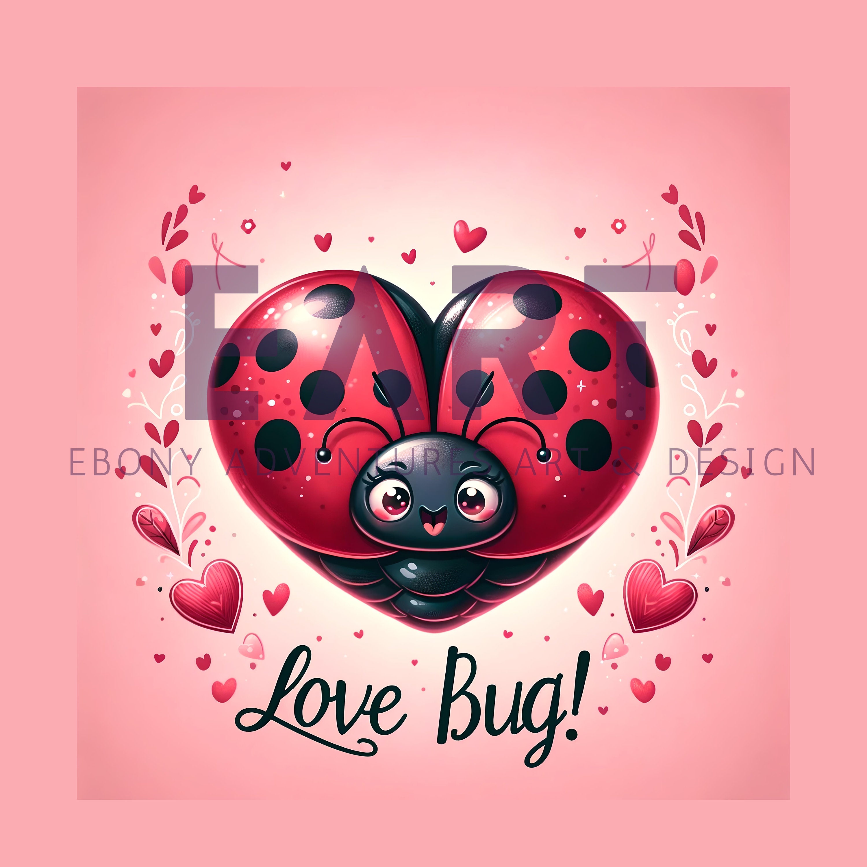 Love Bug Clipart| Cute Love PNG| Love Connection| Unique Valentine ...