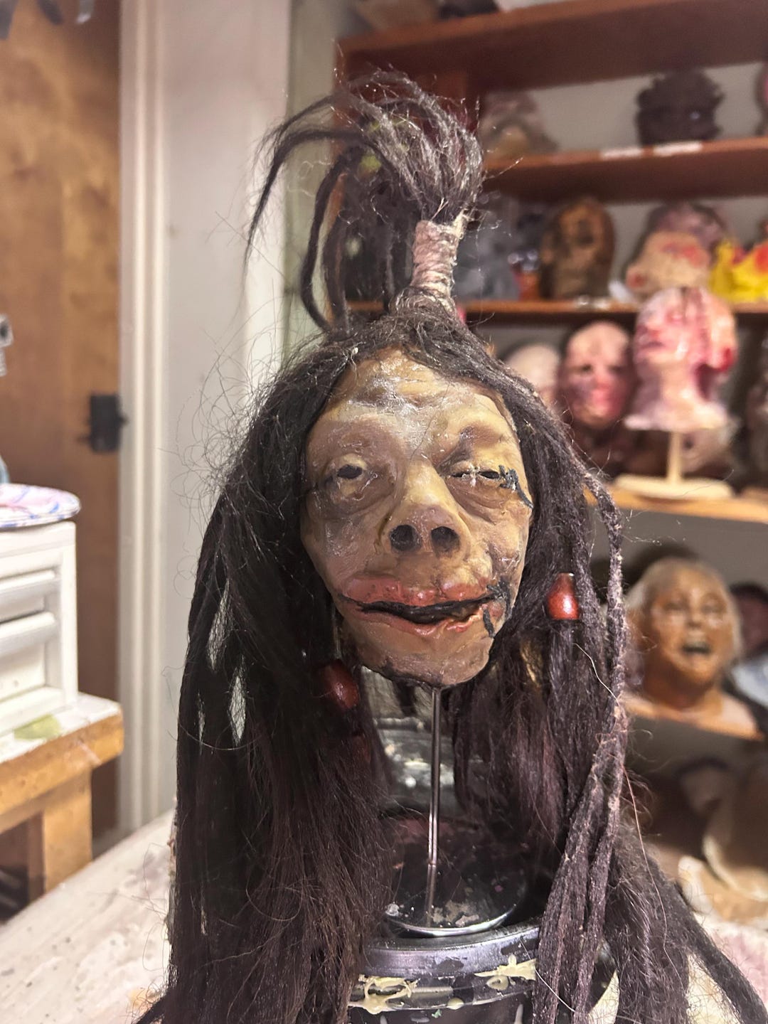 Dre Head Night Bus Shrunken Head - Etsy