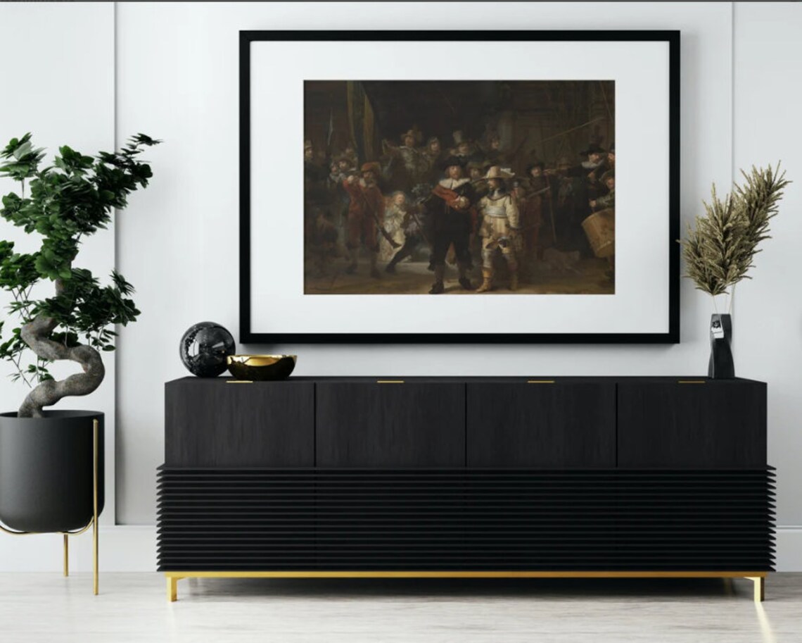 Rembrandt's the Night Watch Print – High-resolution Fine Art (digital ...