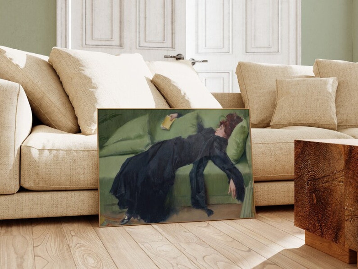 Roman Casas Gilded Age Painting, Decadent Woman Art (digital Download ...