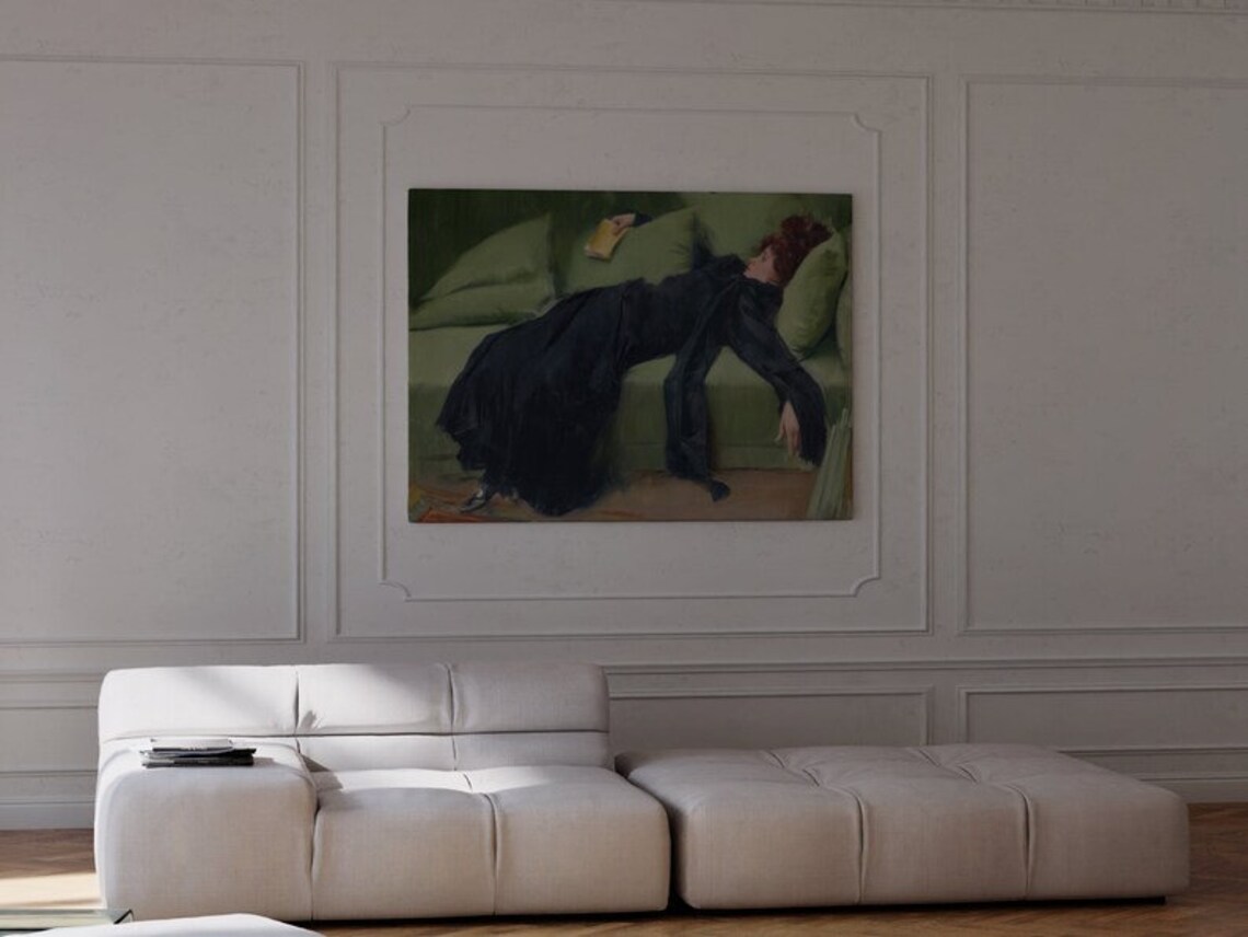 Roman Casas Gilded Age Painting, Decadent Woman Art (digital Download ...