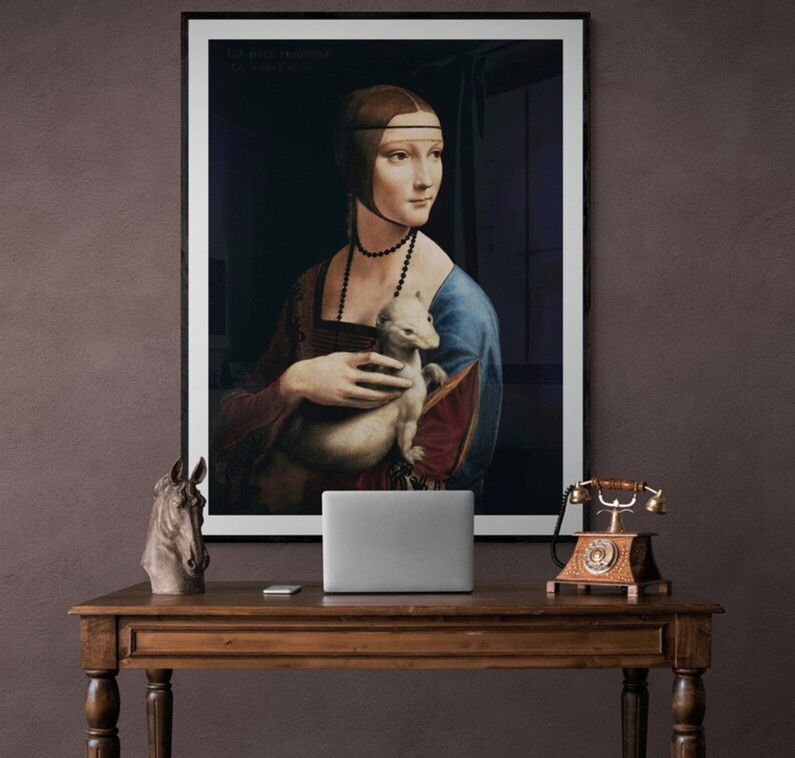 Lady With an Ermine Print: Leonardo Da Vinci Renaissance Art (digital ...