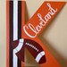 Sports Themed Wood Letters, Personalized, Hand-painted. Football ...