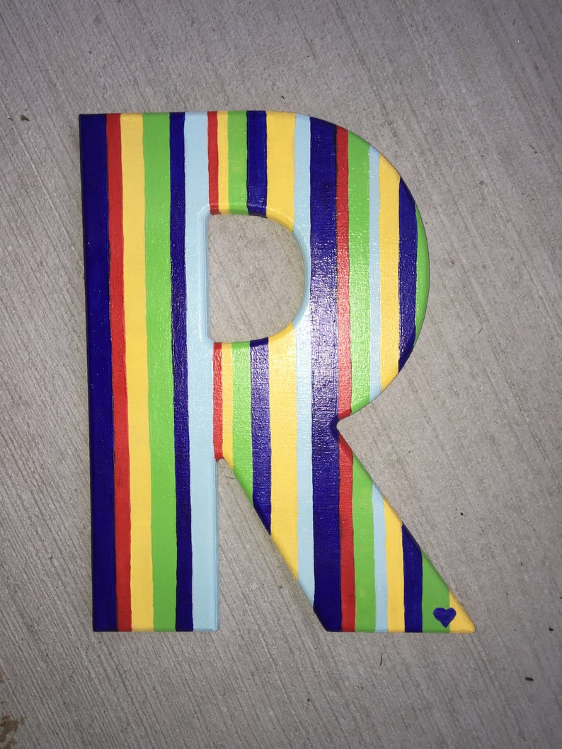 Decorative Wood Letters, Personalize, Hand-painted - Etsy