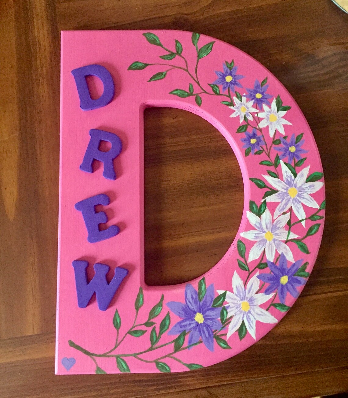 Decorative Wood Letters, Personalize, Hand-painted - Etsy