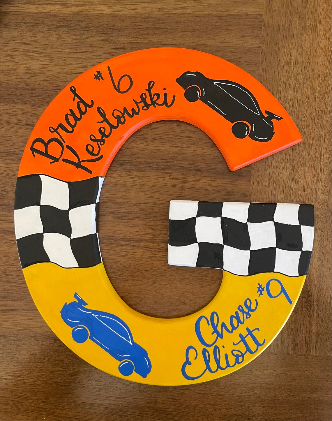 Sports Themed Wood Letters, Personalized, Hand-painted. Football ...