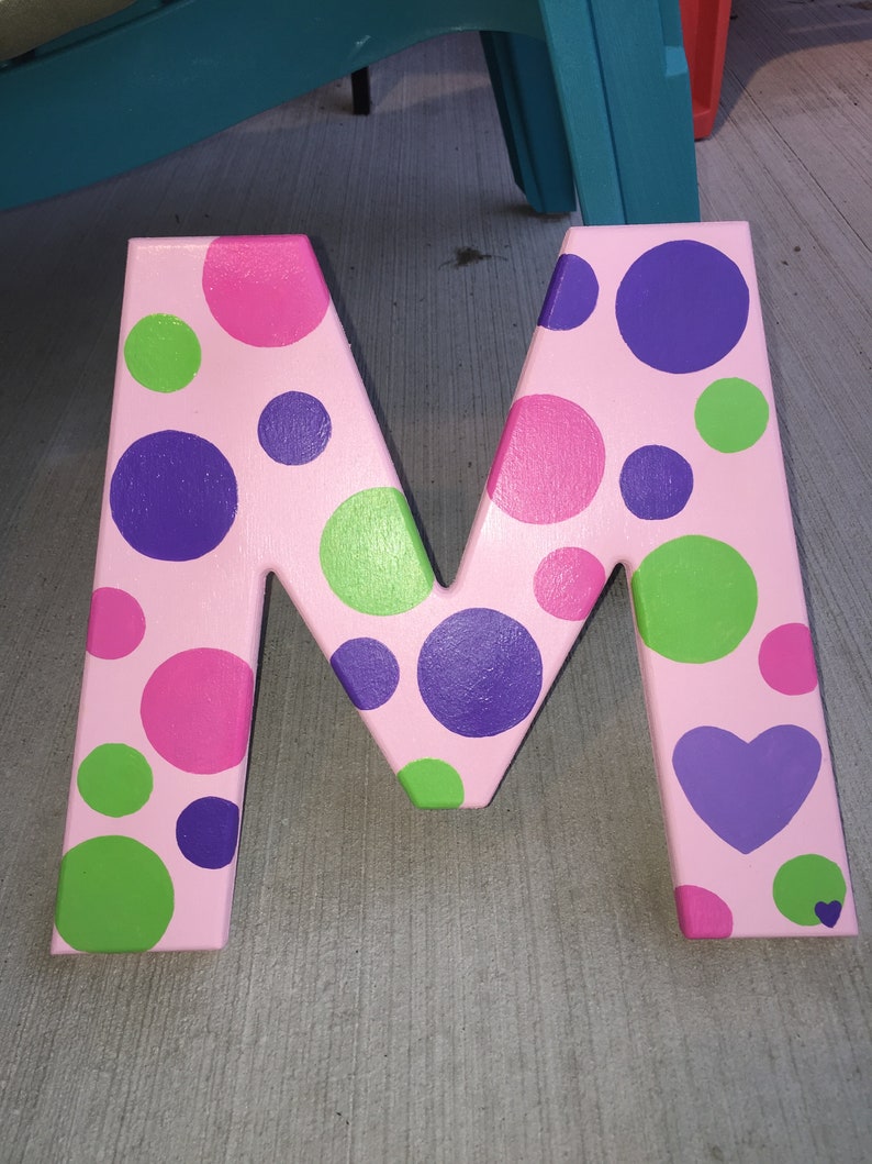 Decorative Wood Letters, Personalize, Hand-painted - Etsy