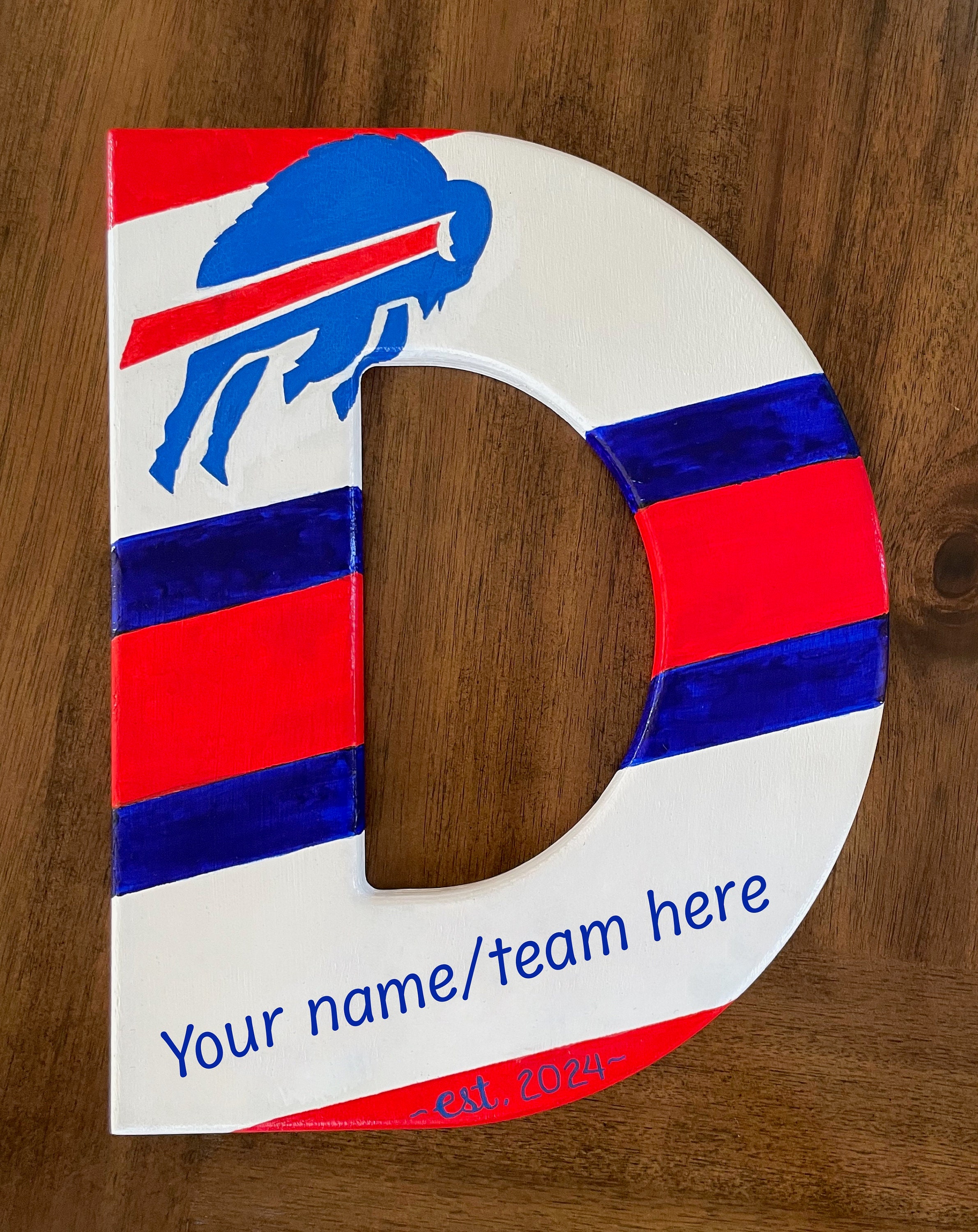 Sports Themed Wood Letters, Personalized, Hand-painted. Football ...