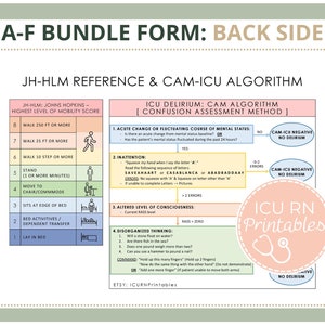 ICU Liberation A-F Bundle | Printable PDF Download - Etsy