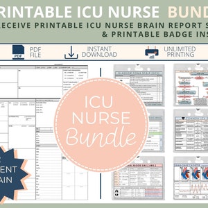 ICU NURSE BUNDLE Printable Download - Etsy