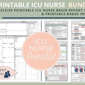 ICU NURSE BUNDLE Printable Download - Etsy