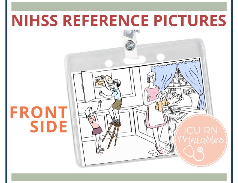 NIH Stroke Scale Bundle: NIHSS Assessment Form and Badge Insert ...