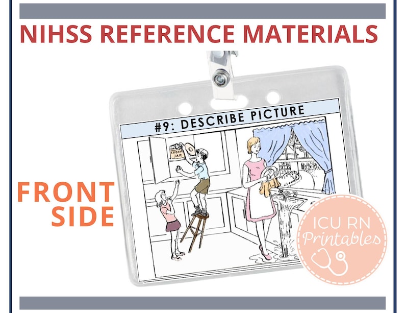 NIH Stroke Scale [ NIHSS ] Badge Insert | Printable PDF Download - Etsy