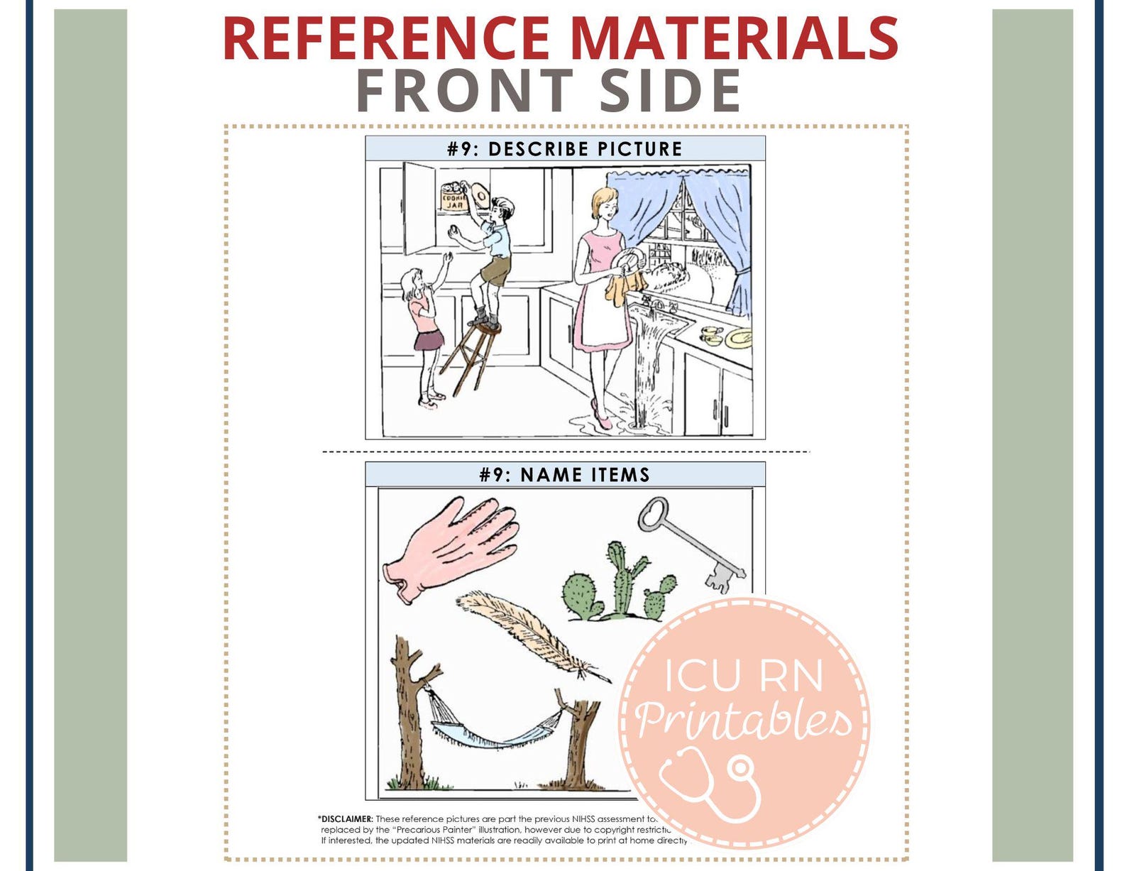 NIH Stroke Scale Assessment Form [ NIHSS ] | Printable PDF Download - Etsy