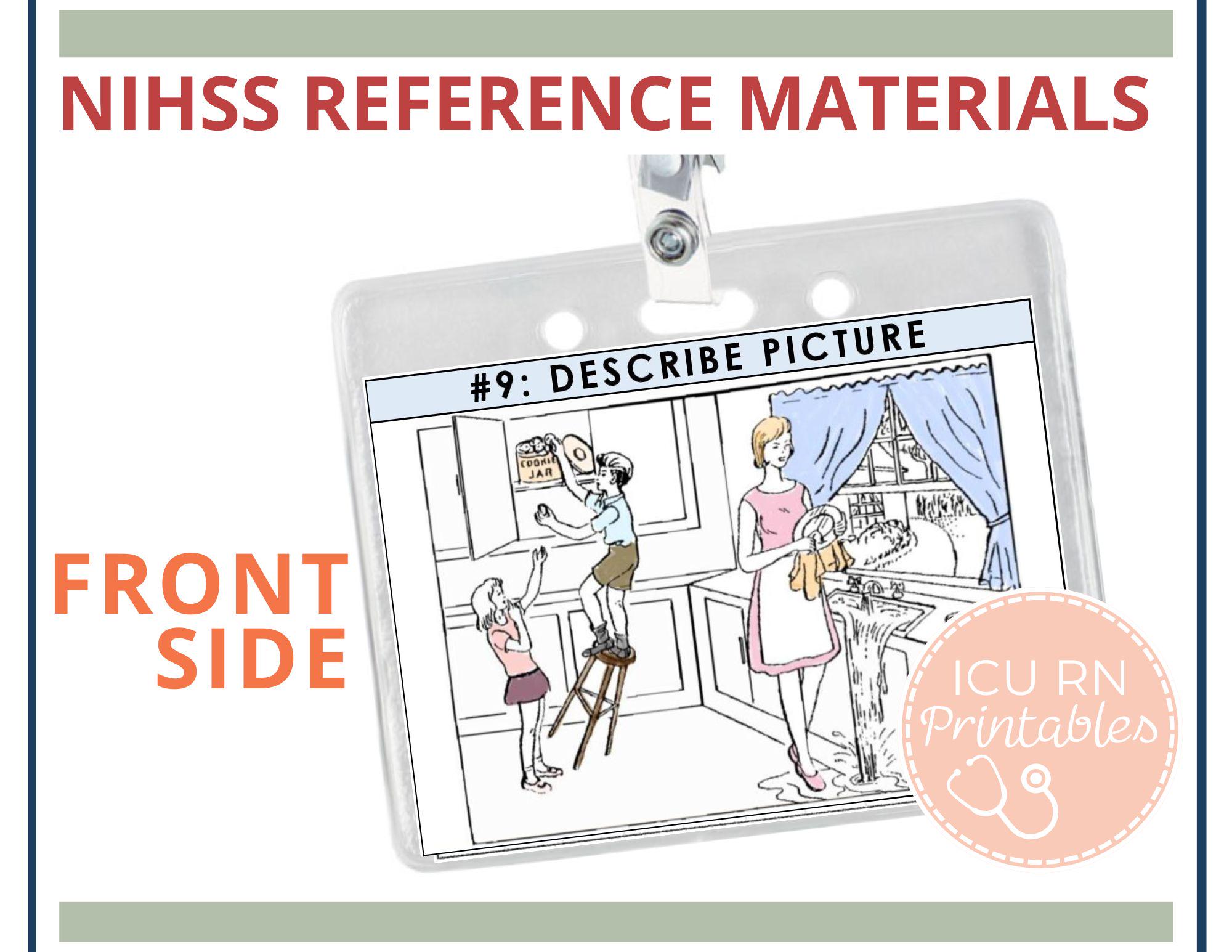 NIH Stroke Scale Bundle: NIHSS Assessment Form and Badge Insert ...