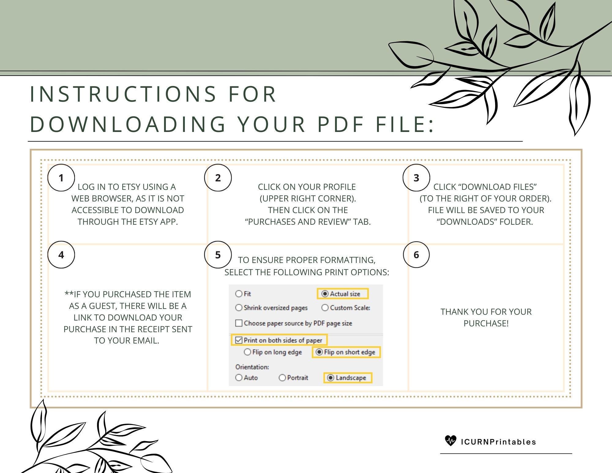Tele Monitor Recording Sheet | Printable PDF Download - Etsy