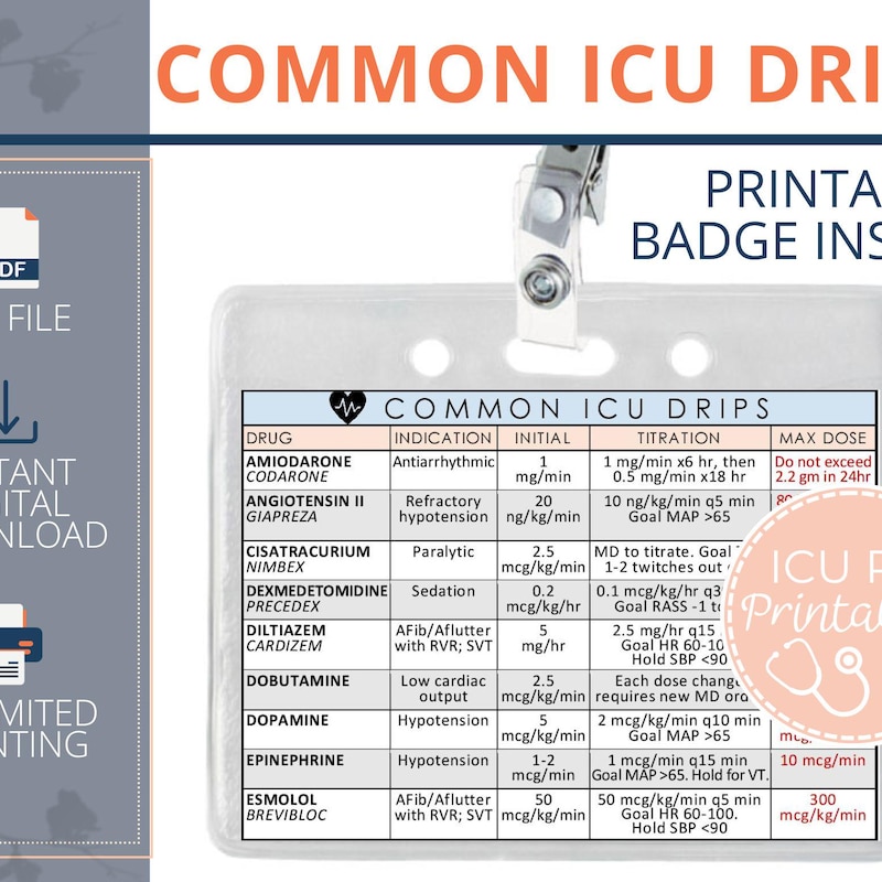 Icu Badge Cheat - Etsy