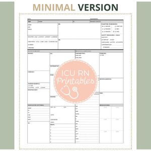 ICU NURSE BUNDLE Printable Download - Etsy