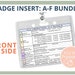 ICU Liberation A-F Bundle Printable PDF Download - Etsy