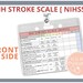 Stroke Badge Insert Bundle: Recognizing a Stroke & NIH Stroke Scale ...