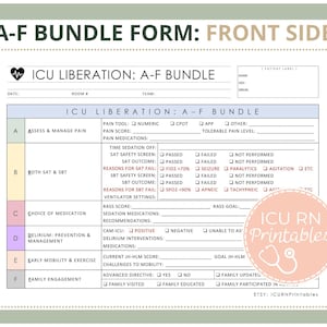 ICU Liberation A-F Bundle | Printable PDF Download - Etsy