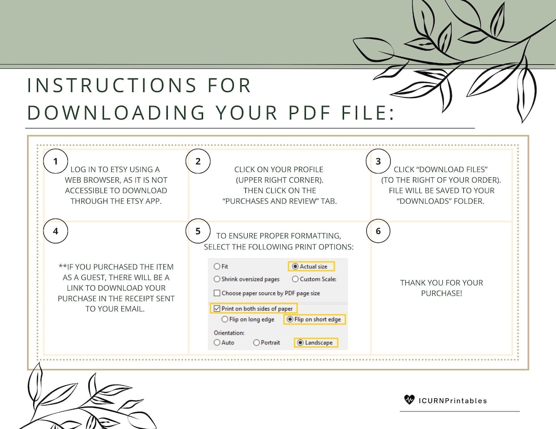 ICU Liberation A-F Bundle | Printable PDF Download - Etsy