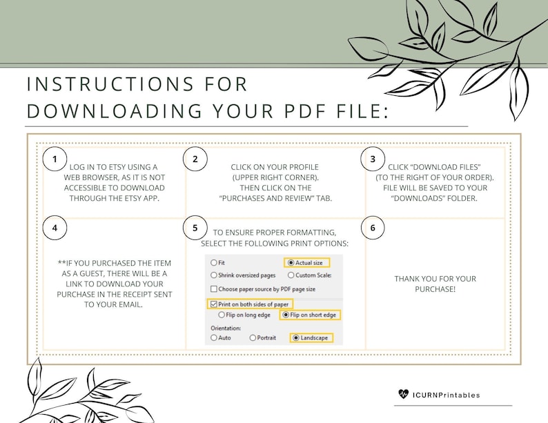 ICU Liberation A-F Bundle | Printable PDF Download - Etsy