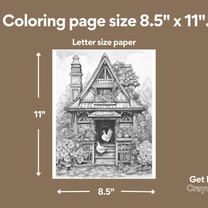 The Fancy Hen House Coloring Pages for Adults Teens & Kids 20 Chicken ...