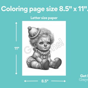 Adorable Baby Clowns Coloring Pages, for Adults, Teens, and Kids, 20 ...
