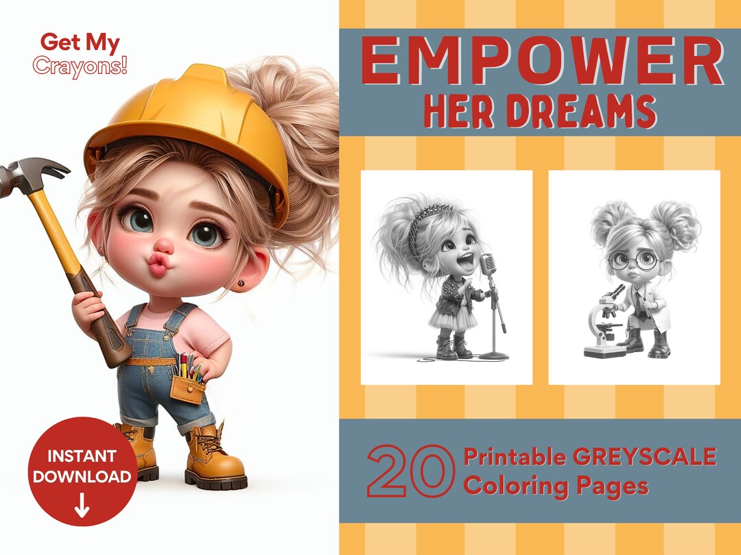 Careers for Girls Coloring Pages for Girls Teen Kids Adults 20 ...