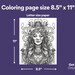 Fantasy Queens Coloring Pages for Adults Teens 25 Greyscale Pages to ...