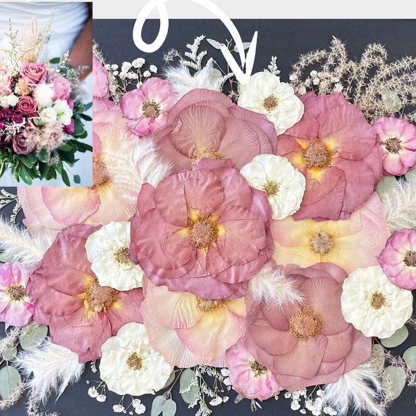 Memorial Flower Frame Sympathy Gift Flower Keepsake Celebration of Life ...