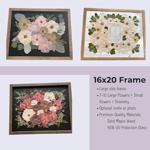 Memorial Flower Frame Sympathy Gift Flower Keepsake Celebration of Life ...