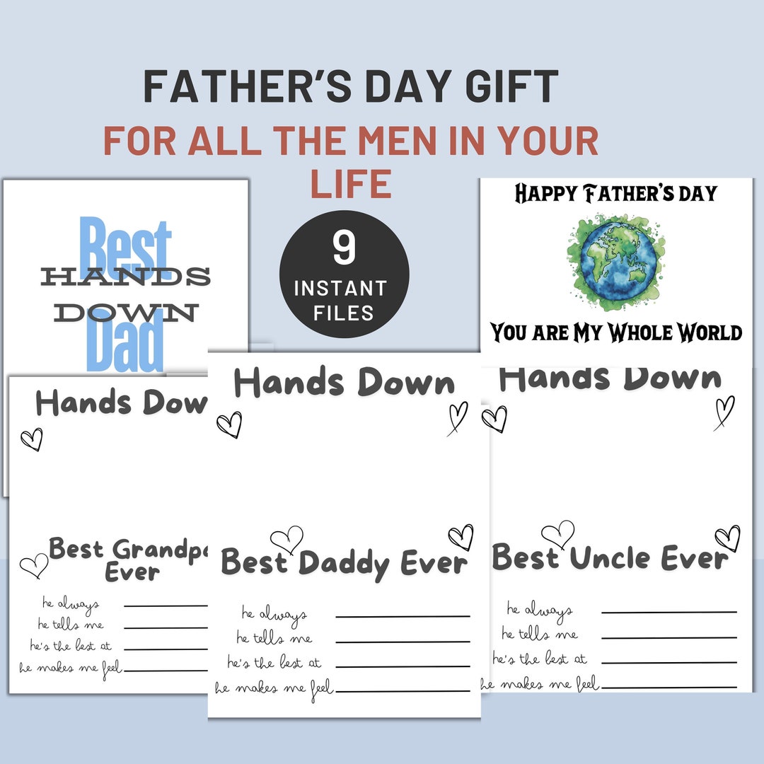 Best Fathers Day Gift Idea Handprint Craft for Kids Idea for Dad of the ...