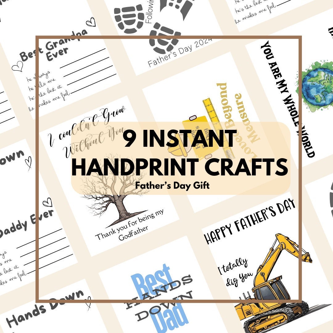 Best Fathers Day Gift Idea Handprint Craft for Kids Idea for Dad of the ...