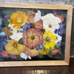 Memorial Flower Frame Sympathy Gift Flower Keepsake Celebration of Life ...