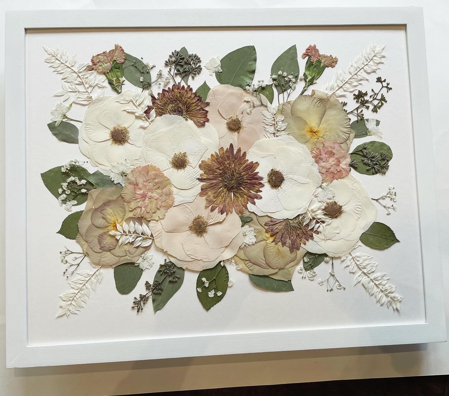 Pressed Funeral Flower Frame Flower Preservation Funeral Keepsake ...