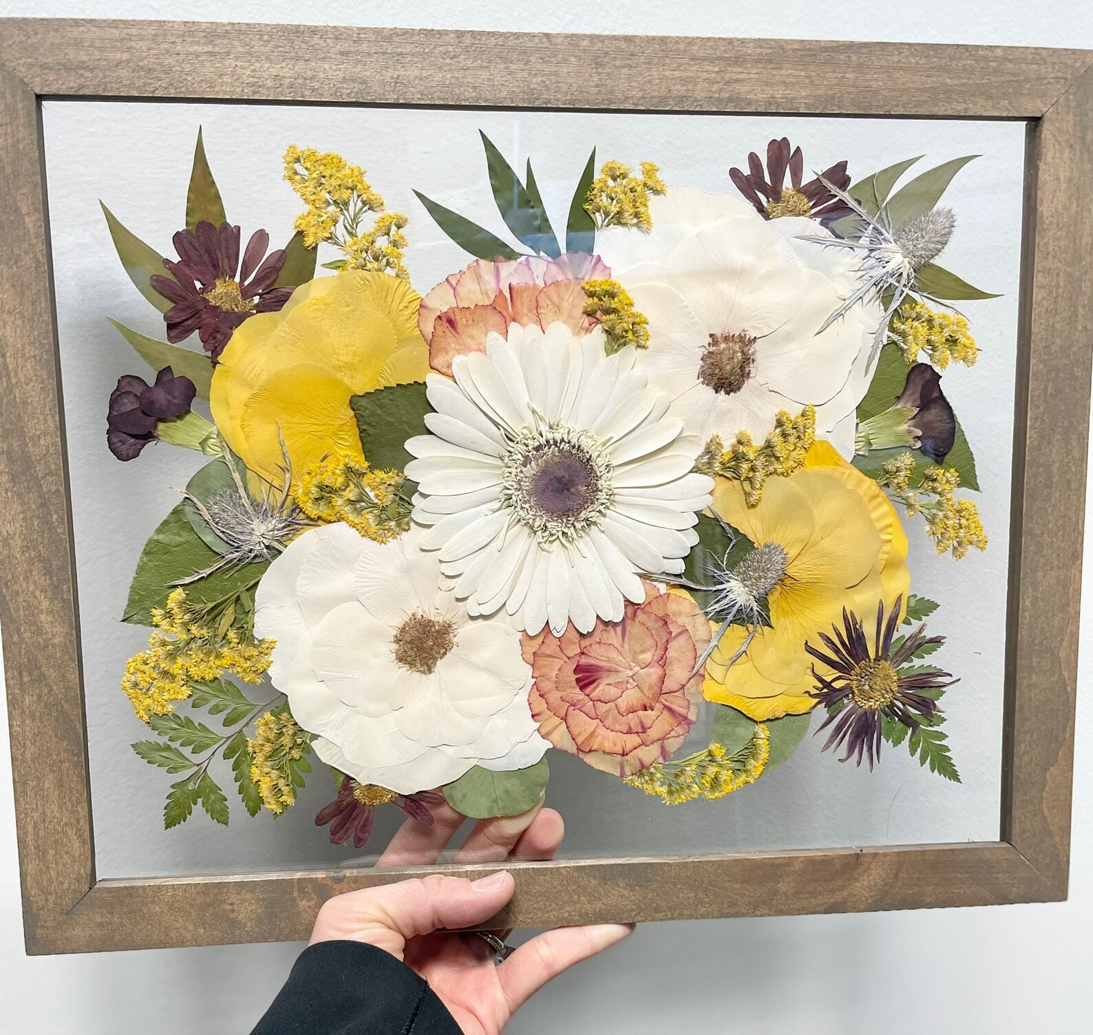 Memorial Flower Frame Sympathy Gift Flower Keepsake Celebration of Life ...