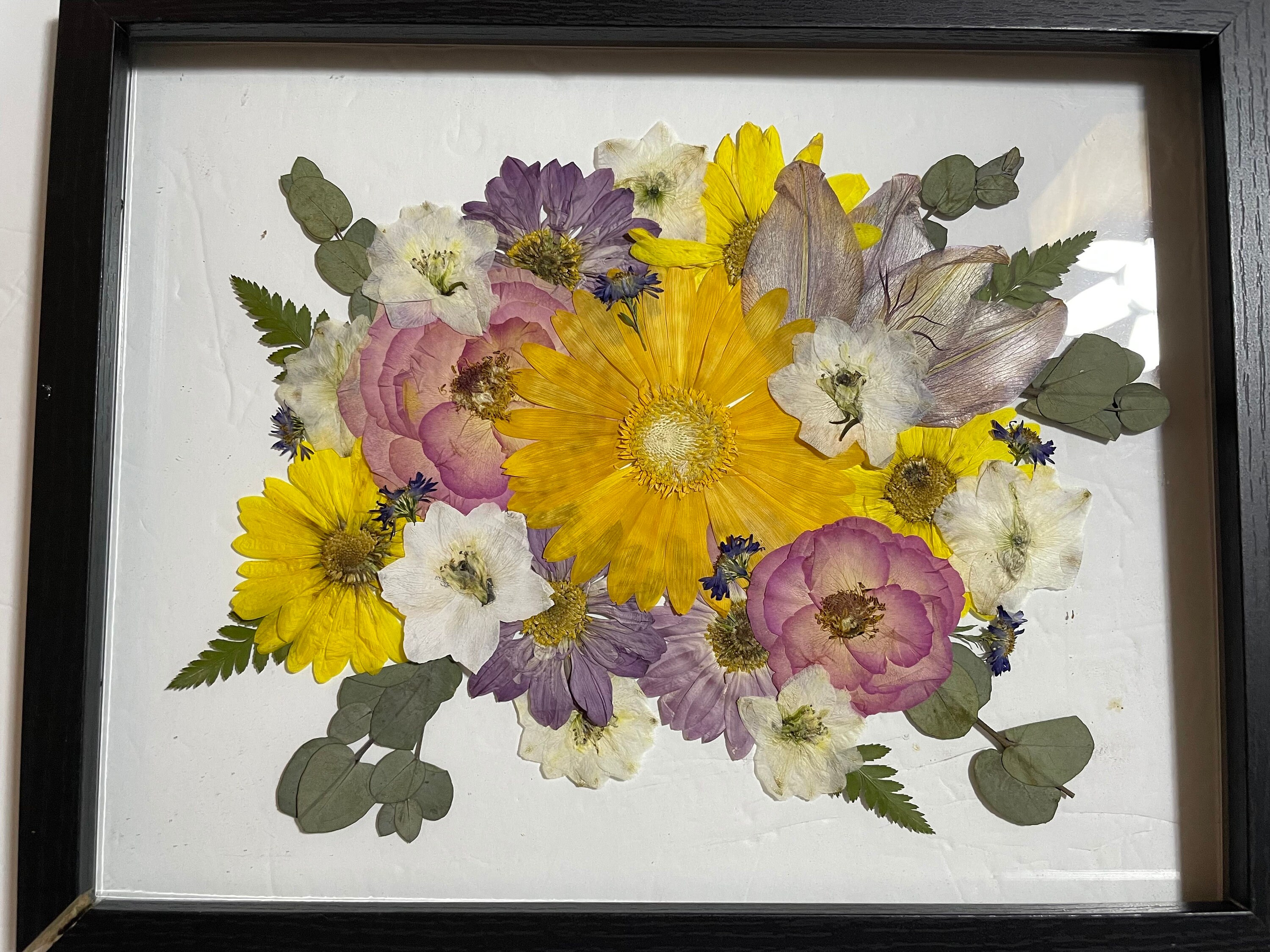 Memorial Flower Frame Sympathy Gift Flower Keepsake - Etsy