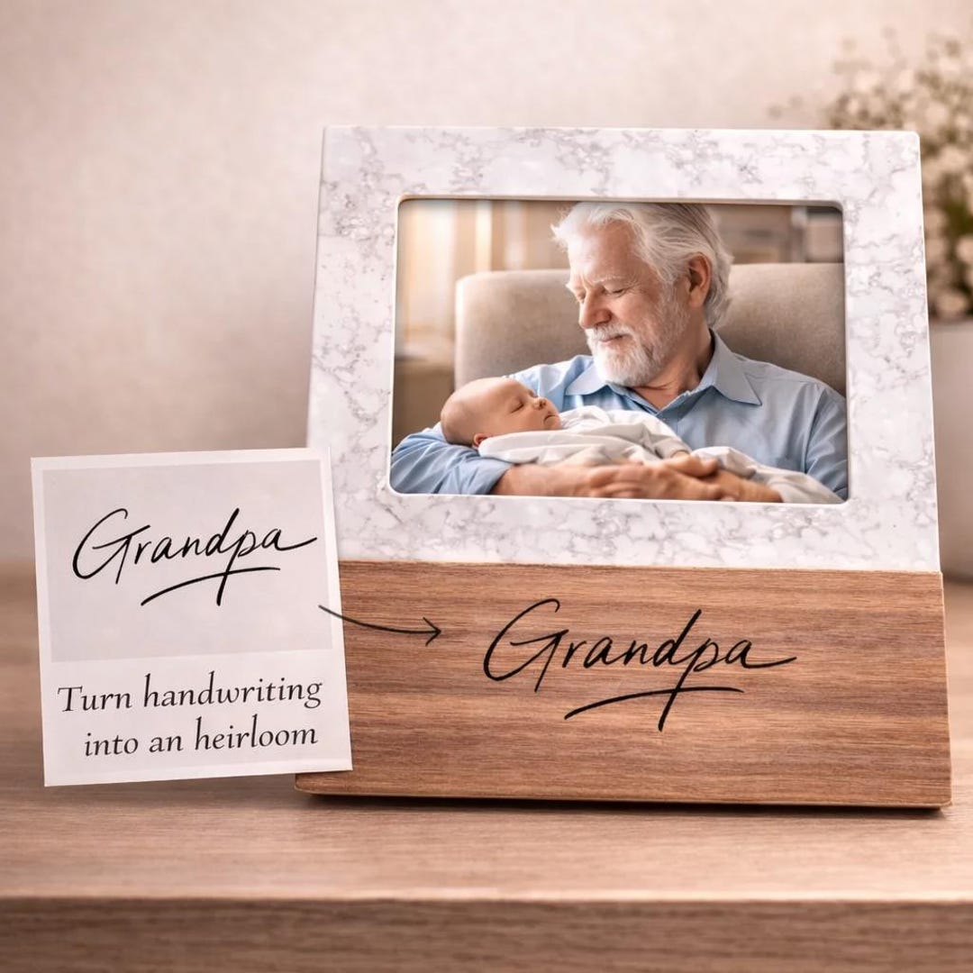 Personalized Memorial Gift Handwriting Picture Frame 5x7 Custom ...