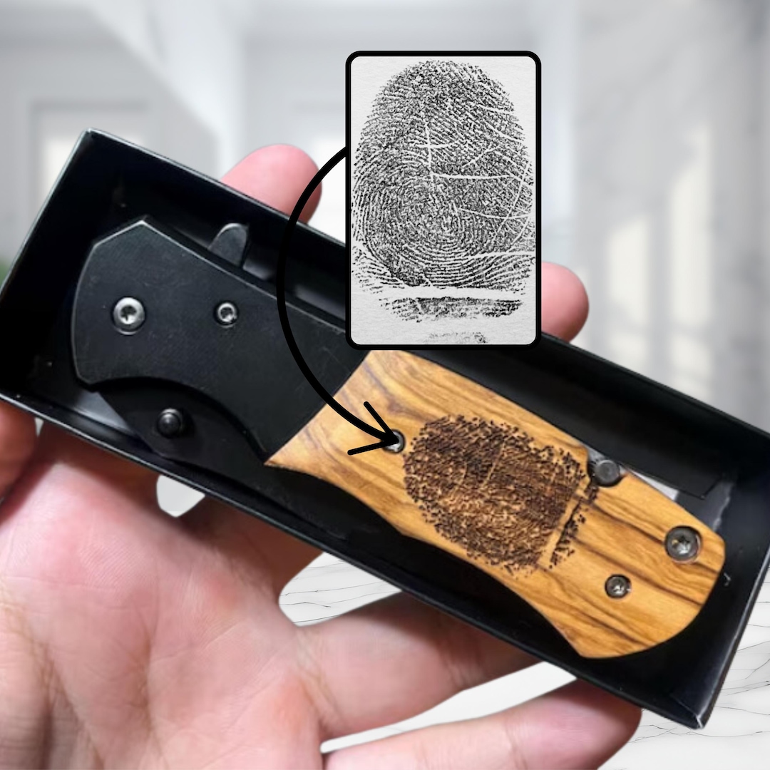 Fingerprint Knife Personalize Fingerprint Gifs Remembrance Fingerprint ...