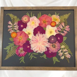 Memorial Flower Frame Sympathy Gift Flower Keepsake Celebration of Life ...