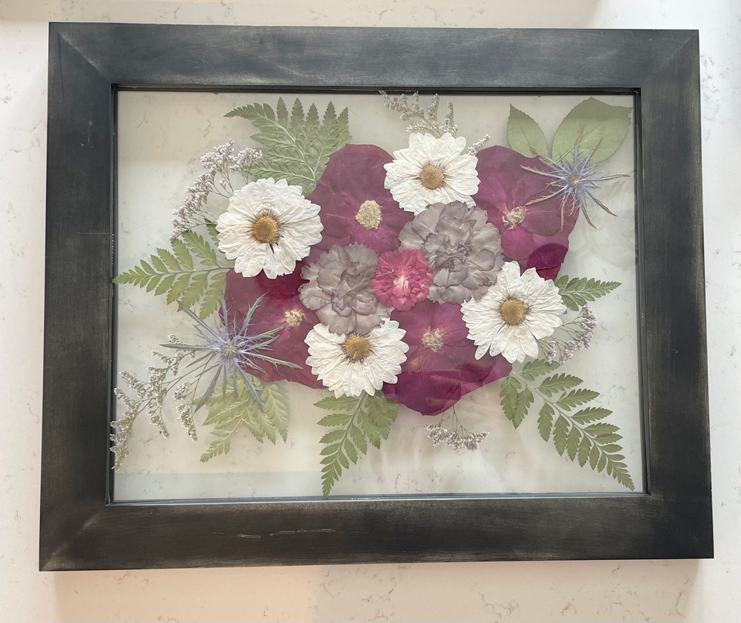 Pressed Funeral Flower Frame Flower Preservation Funeral - Etsy
